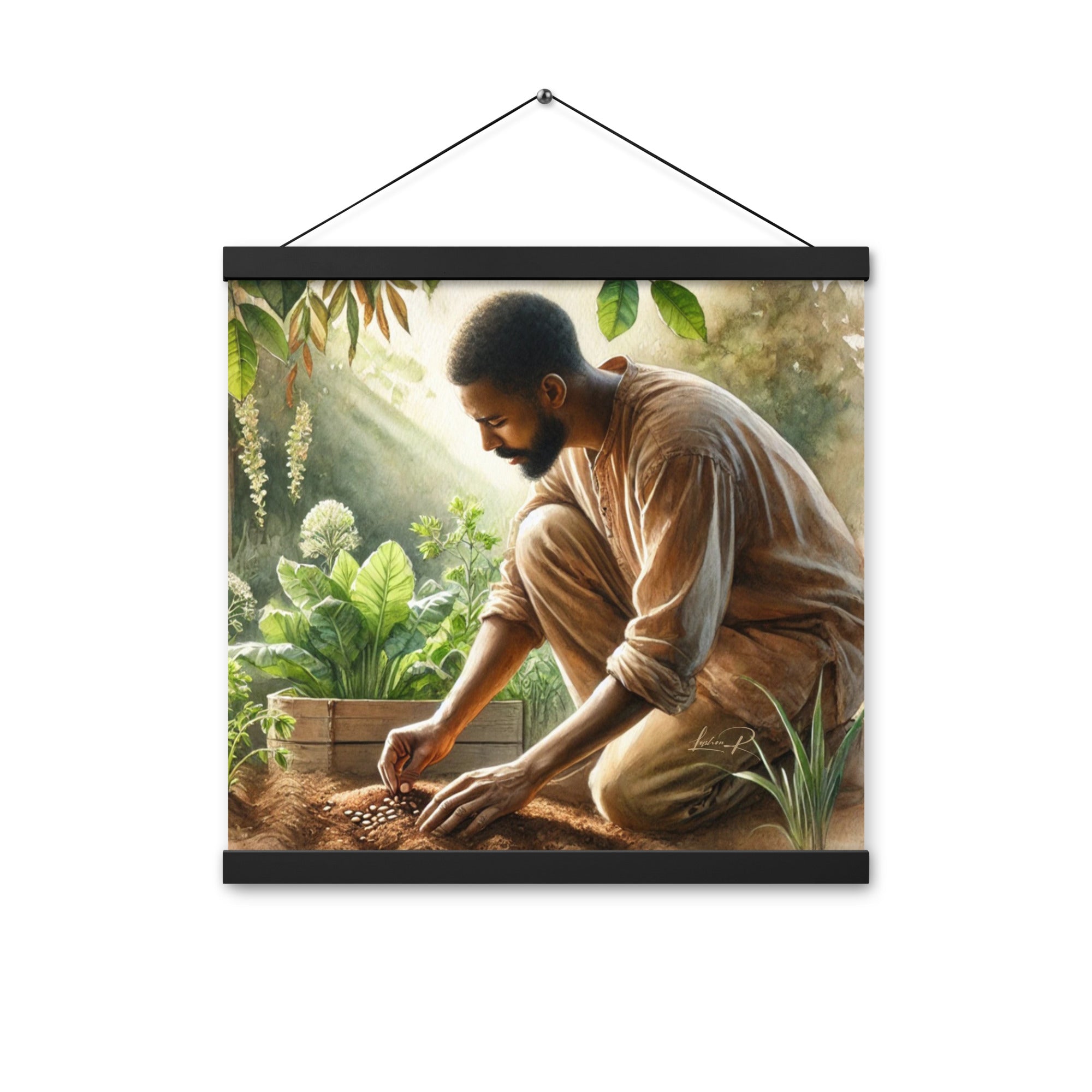 Planting Seeds For The Kingdom -Poster with hangers – Art By Lashon Shop
